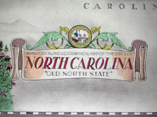 George Glazer Gallery - Antique Maps - Karl Smith Map of North Carolina