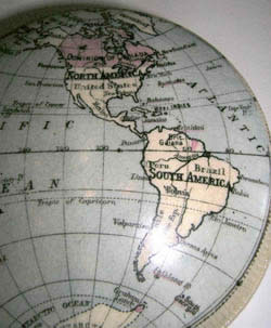 George Glazer Gallery - Antique Maps - Map Paperweight by John G ...