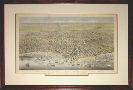 George Glazer Gallery - Antique Maps - The City of Chicago, Currier and ...